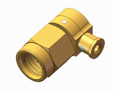 Male Elbow 90 Degree SSMA Female RF Coaxial Connector for MF068B Cable ...