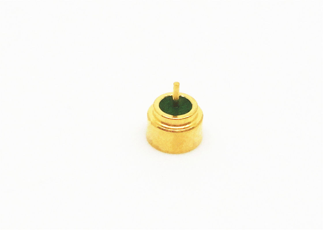 Male SMPM RF Connector Full Detent Straight Solder In Hermetic Gold Wire Bonding