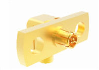 RoHS Mini SMP Female RA SMPM RF Connector 2 Holes Flanges Mount For Cable