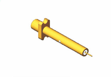 ROHS SMP Male Gold Plating Flange Mount RF Connector With Long Metal ...