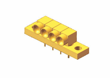 SSMP Female Right Angle Flange Mount Full Detent RF Connectors With 4 ...