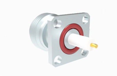 Type N Female 4-hole Flange Micro-strip RF Coaxial Connector with ...