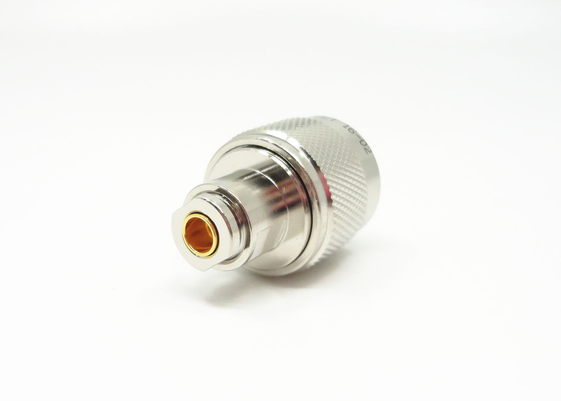 Male 50Ohm N Type RF Connector Nickel Plated Straight Crimp Connector