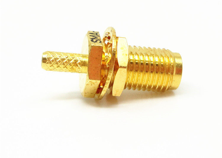 RF Cable Connector Bulkhead Female Jack SMA Coax Connector for RG316