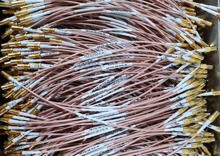 Gold Plated SMB RF Cable Assemblies SMB Female To SMB Female RF ...
