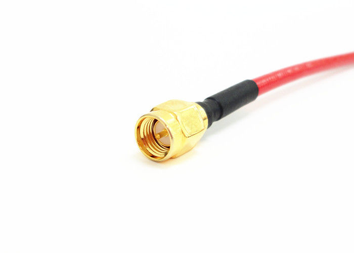 Right Angle RF Cable Assemblies Wire Harness SMA Male To SMA Male Au Plated