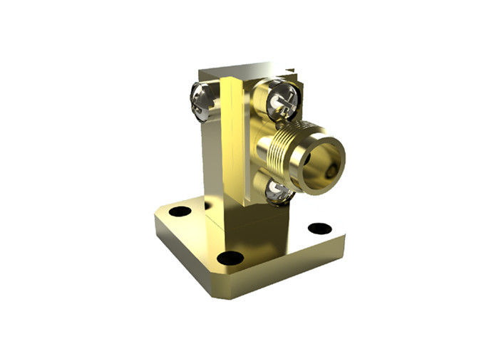 40GHz Waveguide To Coaxial Adapter WR28 K 2.92mm Brass Material Right ...