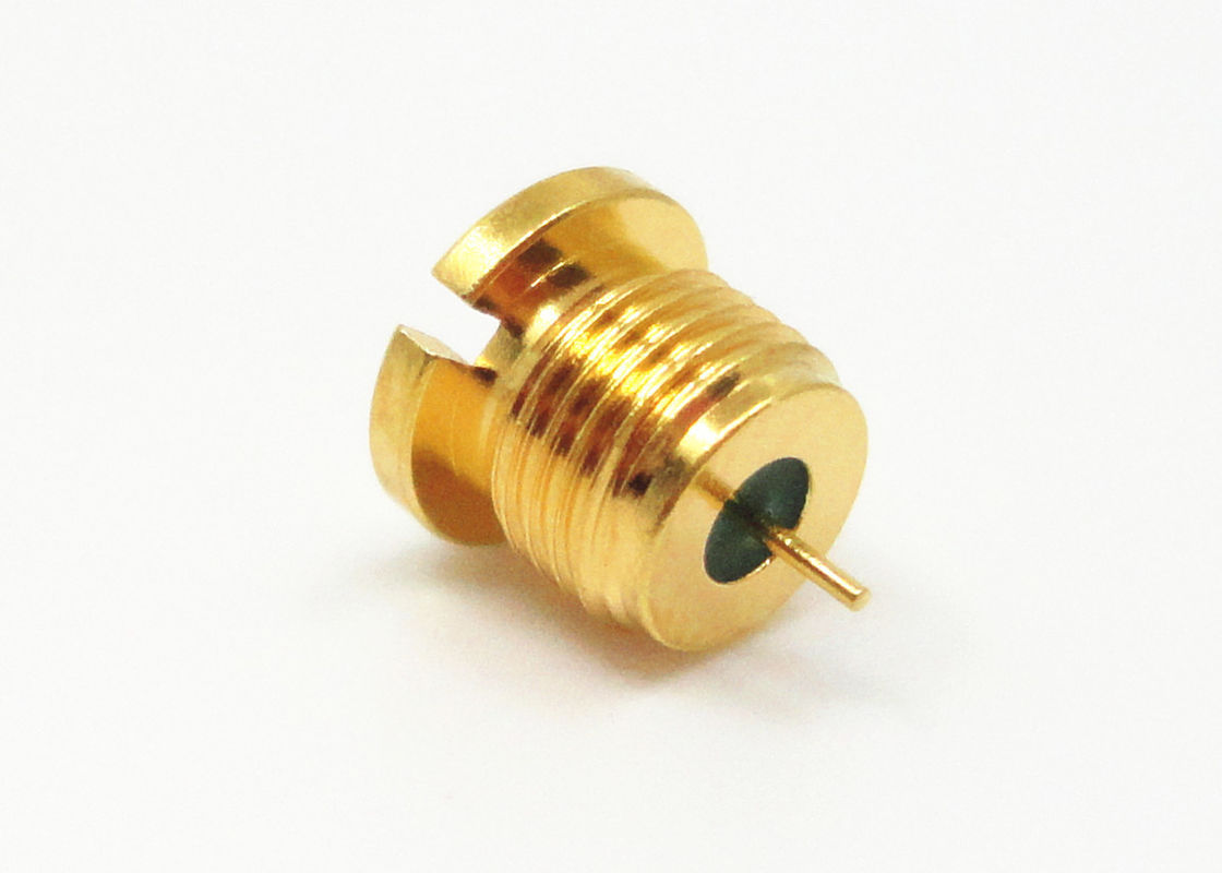 Gold Plated Kovar Hermetically Sealed SMP Male Thread-in/Bulkhead tyle ...