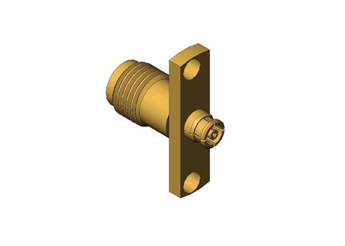 2 Holes Female Brass K Type to SMP RF Adapter