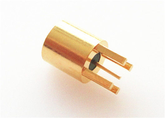 Male PCB Mount SMP RF Connector Limited Detent Hermetic Sealed
