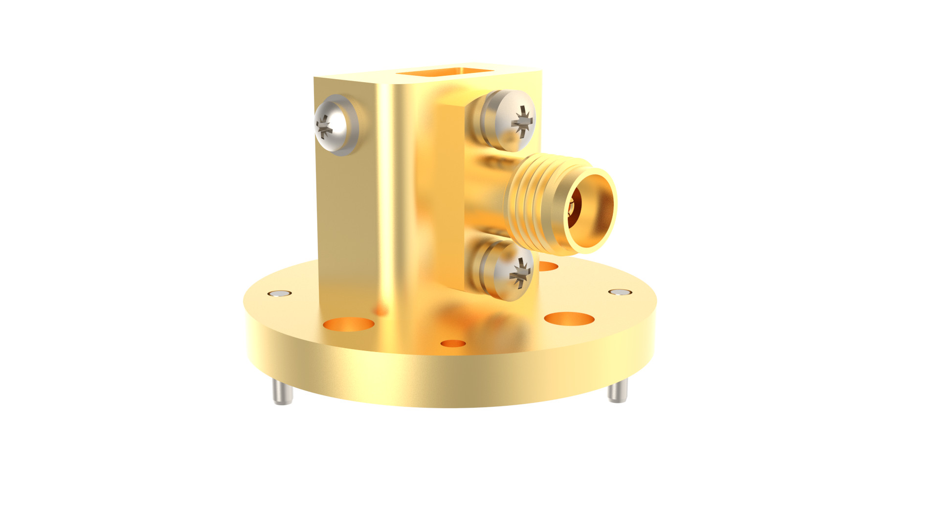 WR19 BJ500 To 1.85mm Female Waveguide To Coax Adapter 39.2GHz~59.6GHz ...