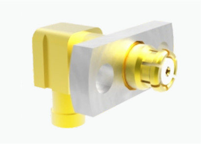 SMP Female Right Angle RF Connector with 360° Free Rotate Flange for ...