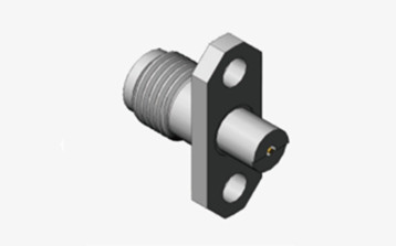 K2.92 Female Stainless Steel 2-hole Flange Mount PCB RF Coaxial Connector