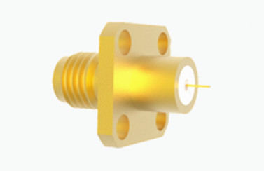 SMA Female Brass Aerospace Grade RF Coaxial Connector with Metal Convex ...