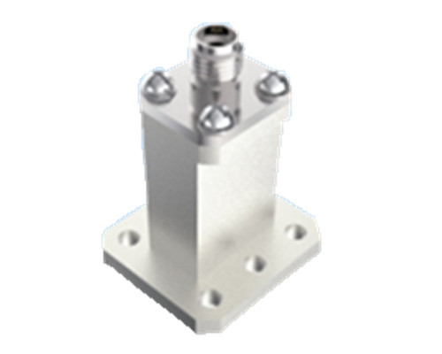 WR51 15-22GHz K2.92mm End Launch Waveguide To Coaxial Adapter For Aerospace
