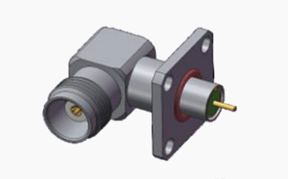 TNC Hermetic Female Right Angle 4-Hole Flange RF Connector for ...