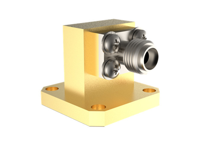 WR62 to SMA Female Right Angle Waveguide Coax Adapter 11.9-18GHz