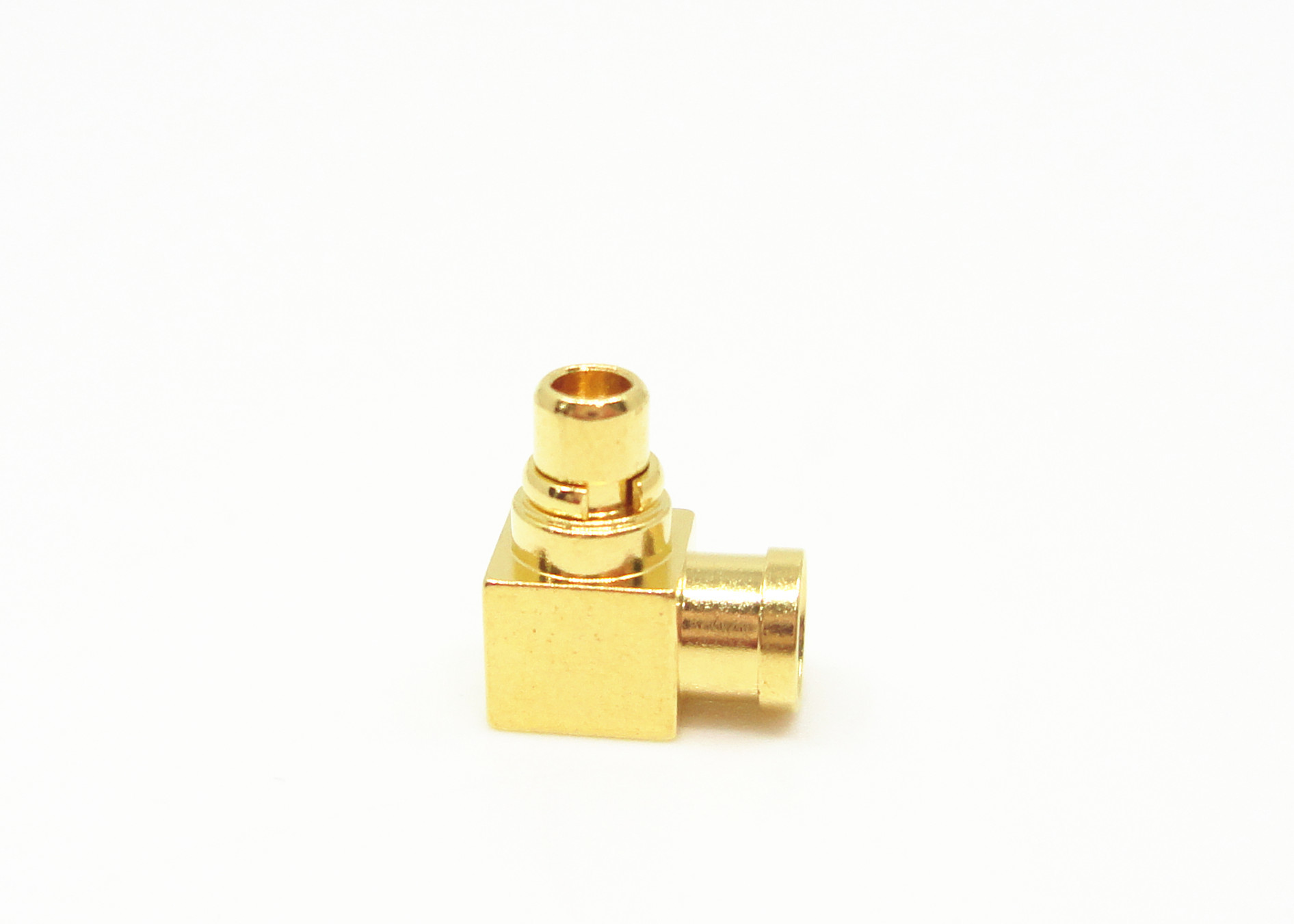 Right Angle Bulkhead MMCX Antenna Connector Male Gender with Gold Plated