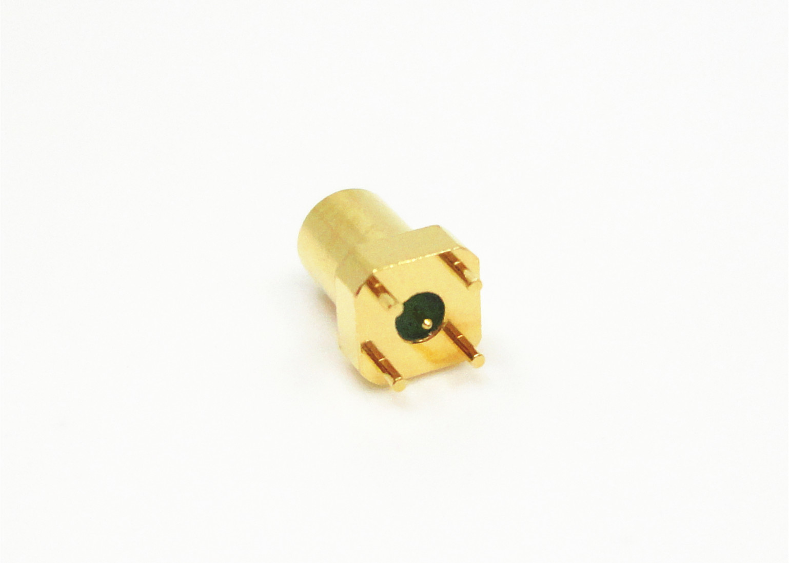 Lightweight SMPM RF Connector Straight Male Plug Gold Plated For PCB