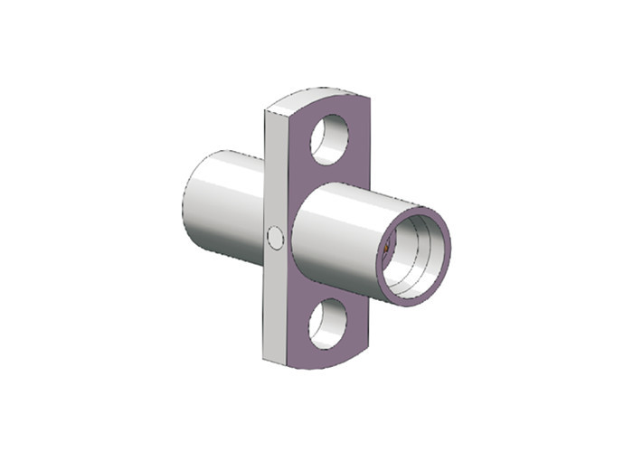 SMP Male to SMP Male RF Adapter with 2 Holes Flange Mount Small Volume