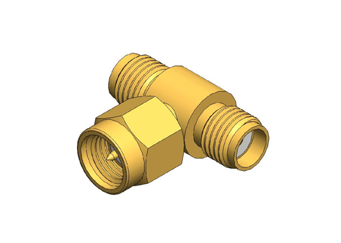 PTFE 50Ω SMA Female to Male to Female RF Adapter