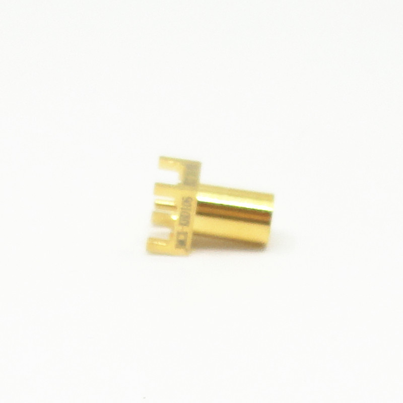 MCX RF Connector Male 50Ω Gold Plated for PCB/Panel Mount