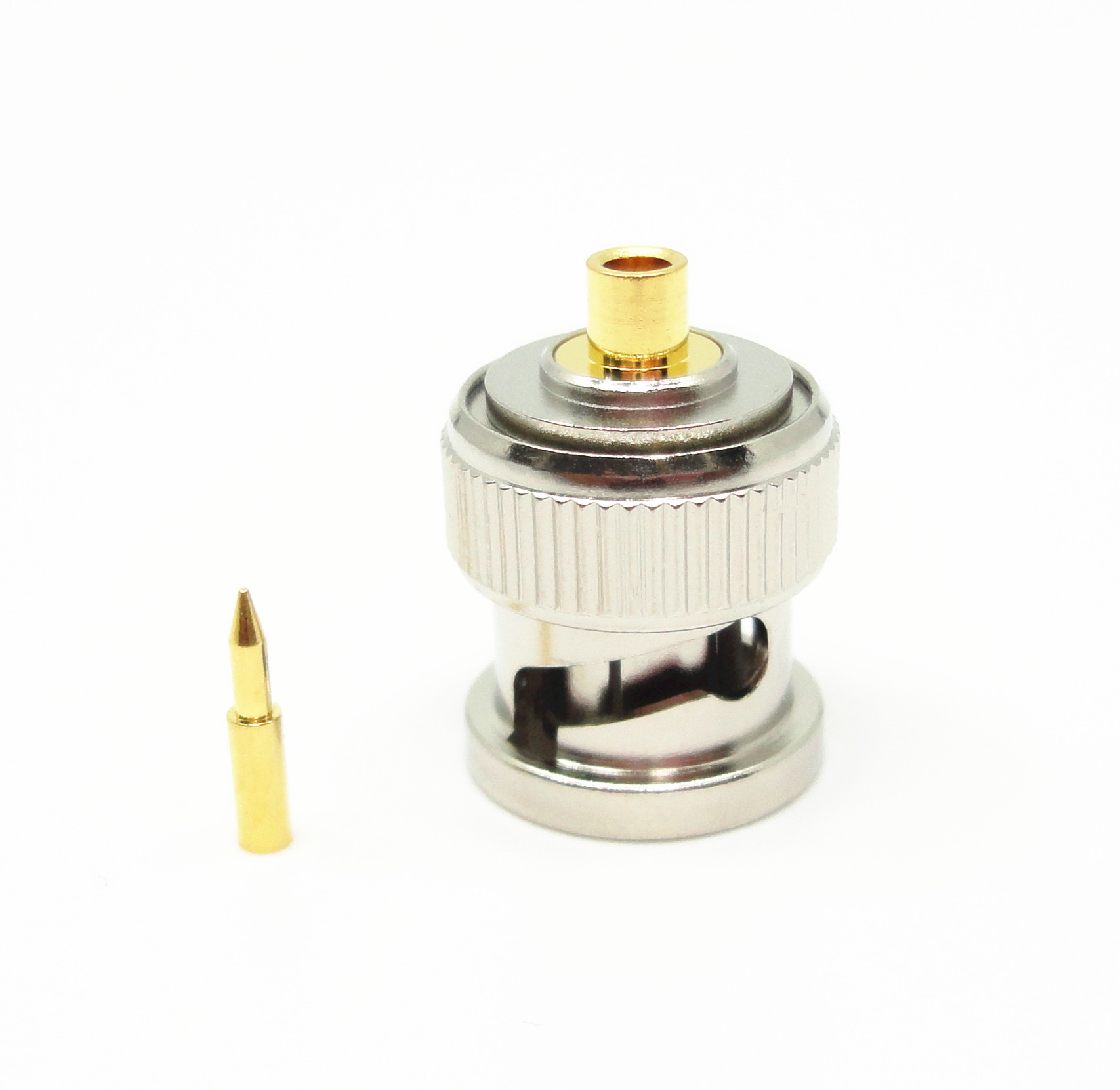 BNC Male Electronic RF Connector For Simi-Rigid / Simi-Flexible 086/SFT ...