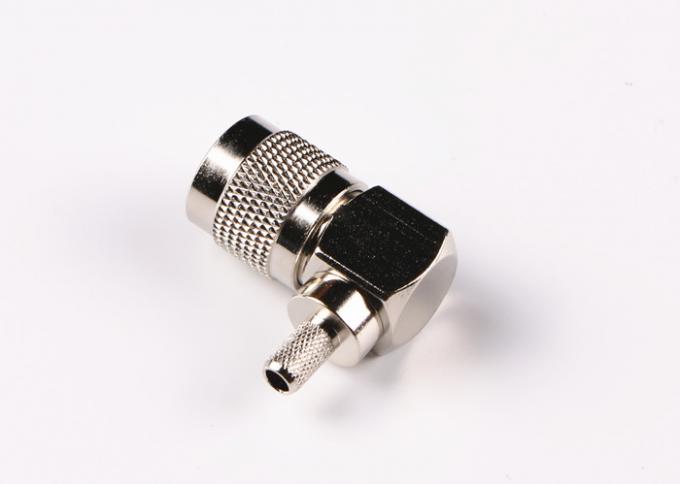Female Socket TNC RF Connector Right Angle Electrical RF Coaxial Connector