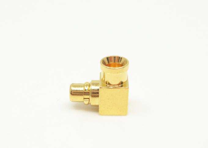Right Angle Bulkhead MMCX Antenna Connector Male Gender with Gold Plated