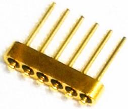 6-pin 1.27um Gold Plated Nail Head Glass To Metal Kovar Headers