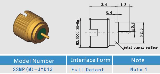 Male Crimp Straight SMPM RF Connector Mini SMP With Glass Bean 50Ω ...