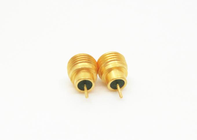 Male Plug Straight Solder SMPM RF Connector Gold Plated Brass Material