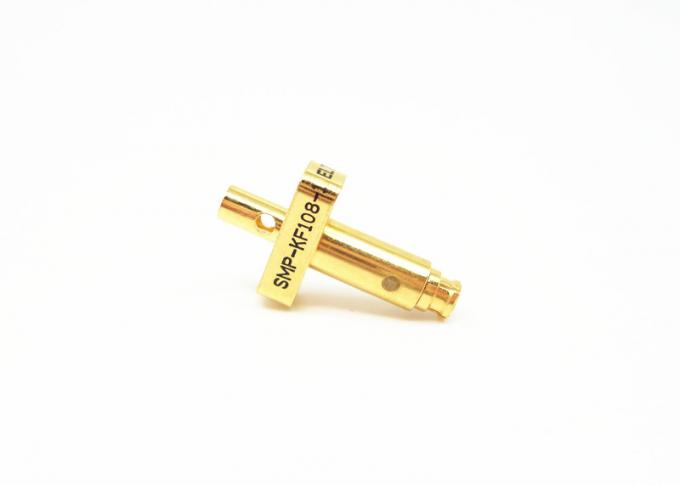 2 Holes Female SMP RF Connector Flange Mount Wireless with Compact Size