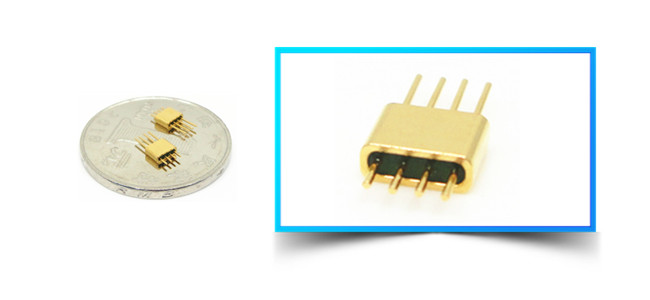 Small 4 Pins Hermetic Electrical Connectors Multi Pin Header JMC-1554