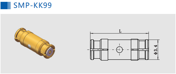 Gold Plated RF Cable Adapters SMP Female Bullet Spring Loaded Straight ...