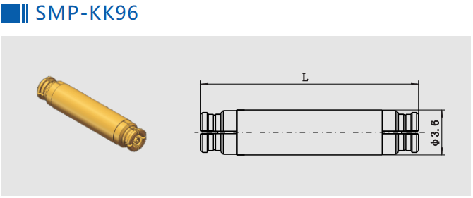 Gold Plated RF Cable Adapters SMP Female Bullet Spring Loaded Straight ...
