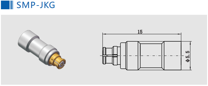 SMP Male to SMP Female Coax Connector Adapter 50Ohm Impedance Straight