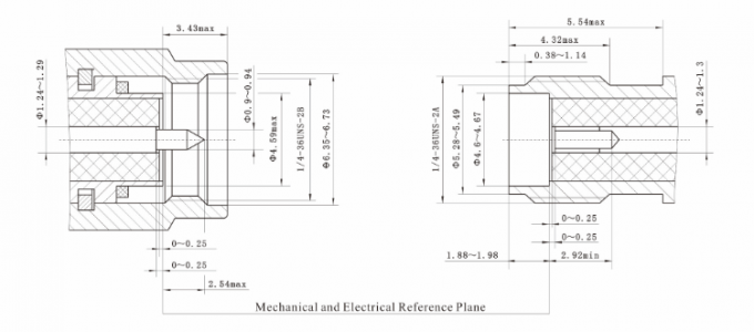 Right Angle Bulkhead Threaded PCB Panel Soldering Mount SMA RF Connector