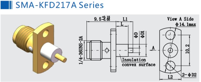50 Ohm Brass Gold Plated Mini BMA Male Rf Coaxial Connector