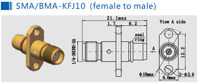 Gold Plated Female SMA To SMP RF Adapter