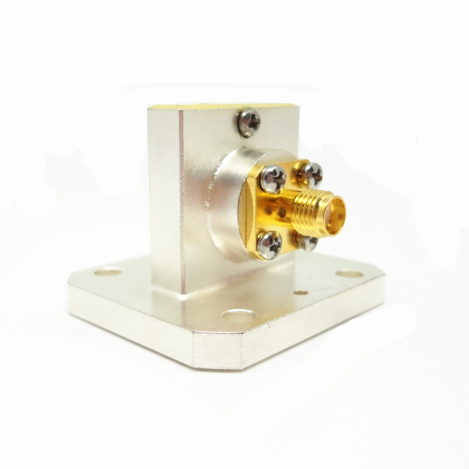 WR90 Waveguide to Coax Adapters SMA Female Right Angle Launch Adapters ...