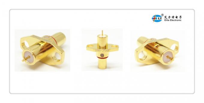 50 Ohm Brass Gold Plated Mini BMA Male Rf Coaxial Connector