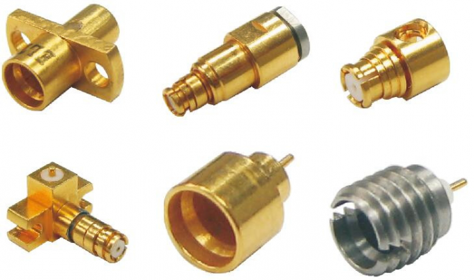 SMP Female Straight 2 Hole Flange 170VRMS RF Coaxial Connector