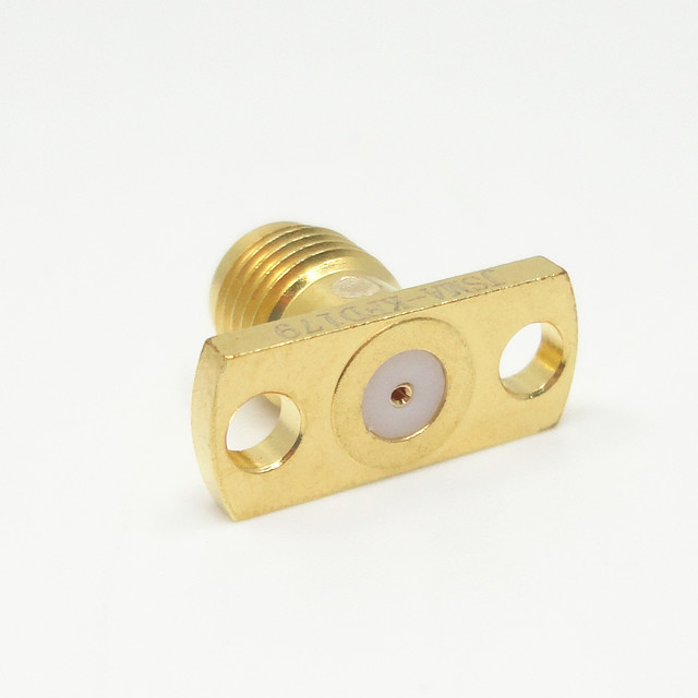 SMA Female 2 Holes Flange Mount RF Coaxial Connectors