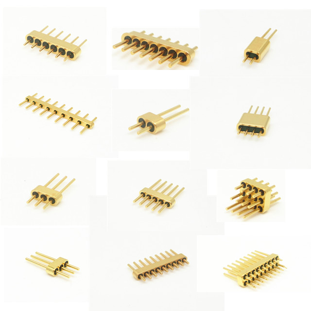 6 Pins DC Hermetically Sealed Electrical Connectors Bonding Surface