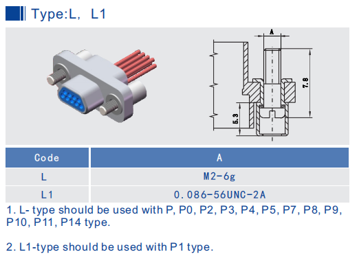Micro D Sub Male connector With 21 Pins Wire Length 500mm DC Connector