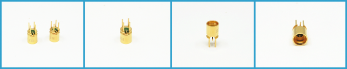 Surface Mount SMP Male Coaxial Straight Connector Hermetically Sealed