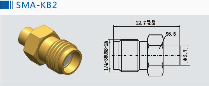 SSMA Female Bulkhead PCB Mount RF Coaxial Connector for Automotive ...