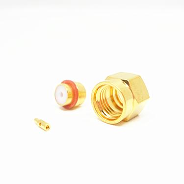 ROHS SMA Male Brass Mini SMA 50 Ohm RF Connector For 2# Simi Rigid ...