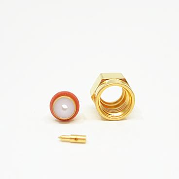 ROHS SMA Male Brass Mini SMA 50 Ohm RF Connector For 2# Simi Rigid ...